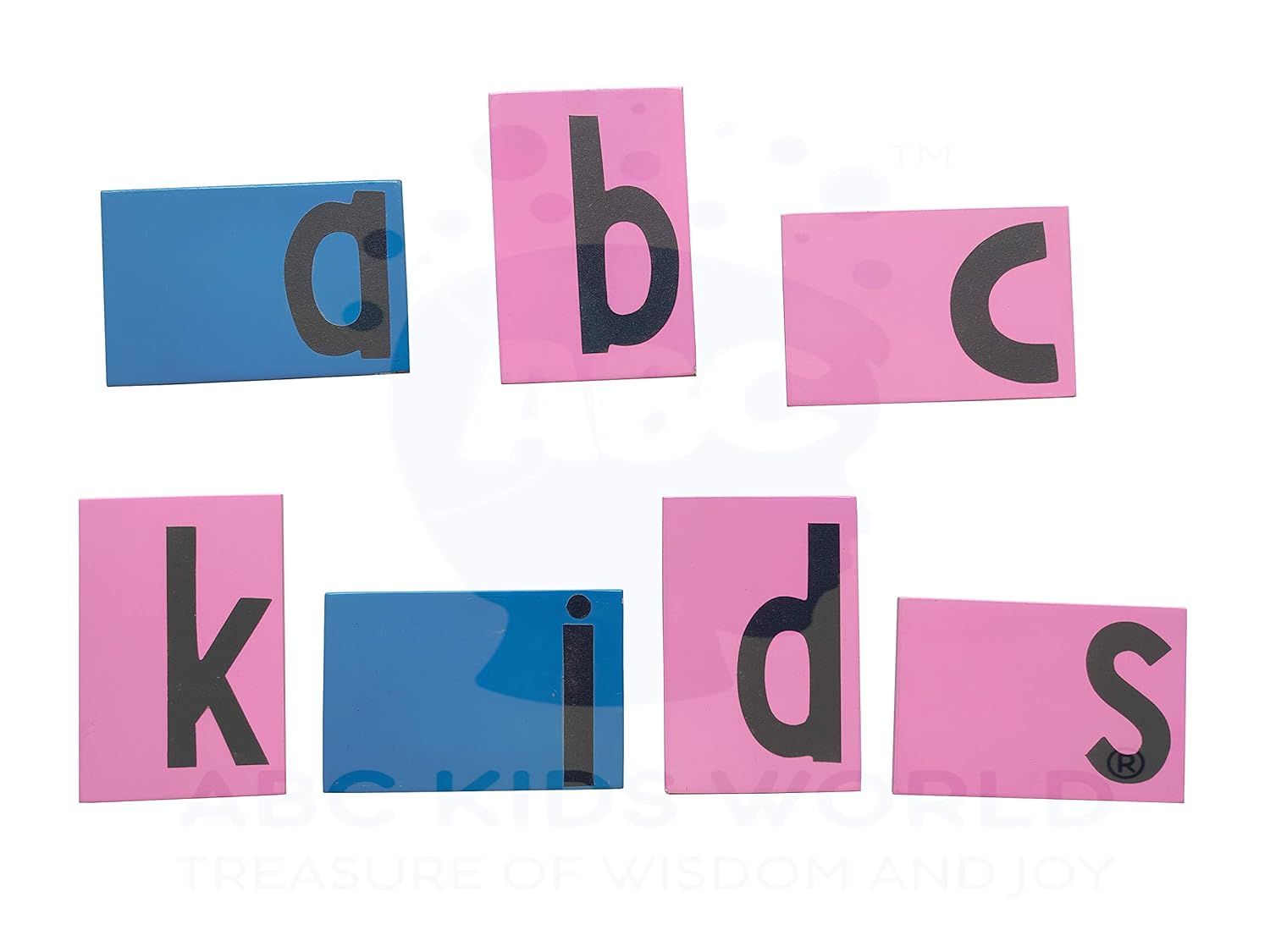 ABC KIDS WORLD Montessori Sand Paper Alphabets - Small : Amazon.in ...