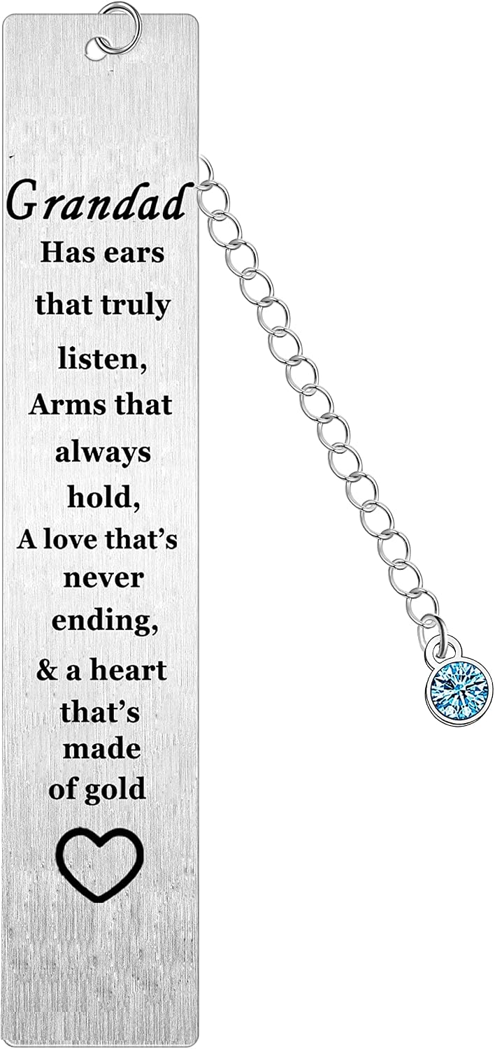 Grandad Bookmark Gifts Bookmark Gift Grandad Present from Granddaughter ...