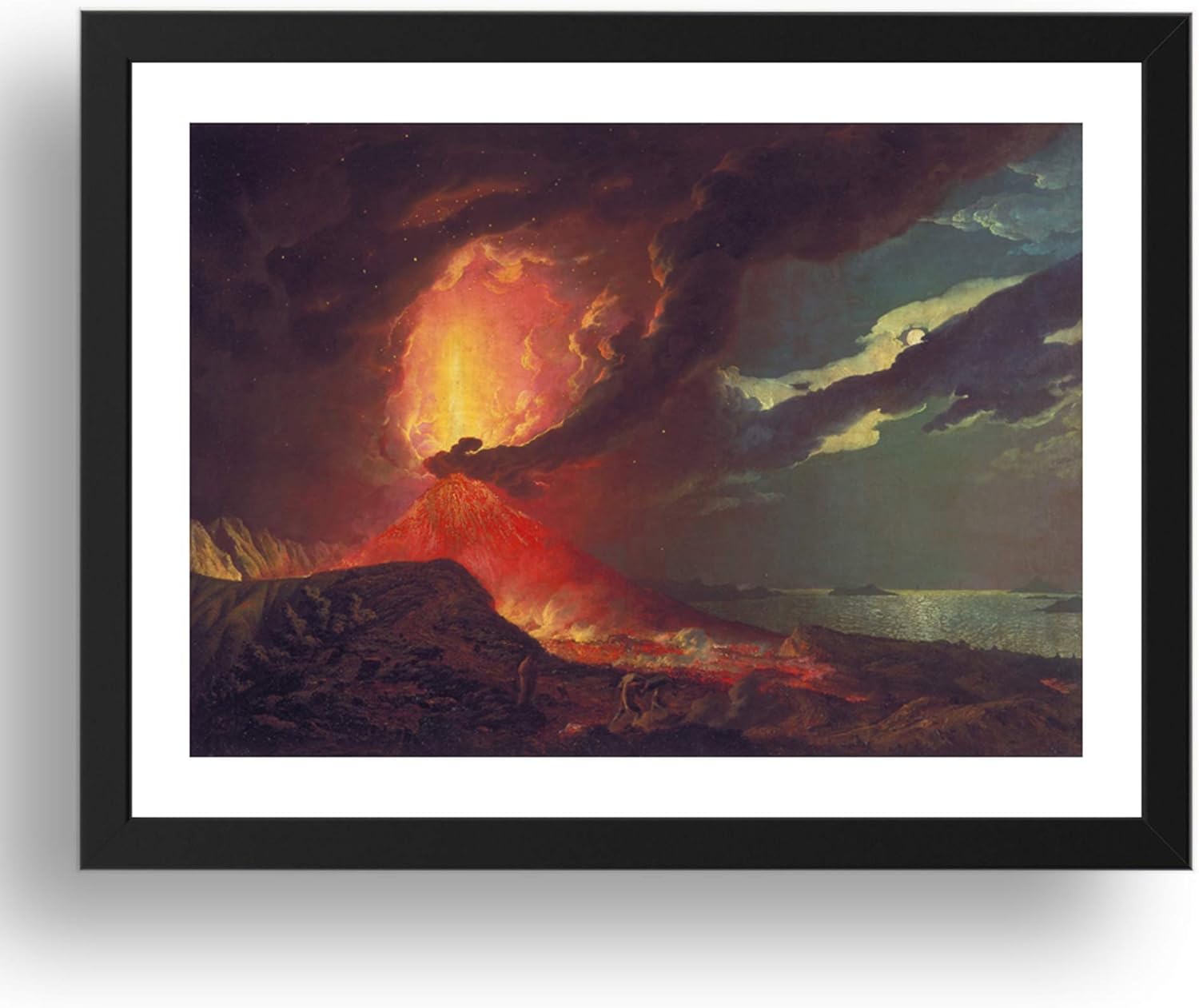 Amazon.com: Period Prints vesuvius in eruption by Joseph Wright, ca ...