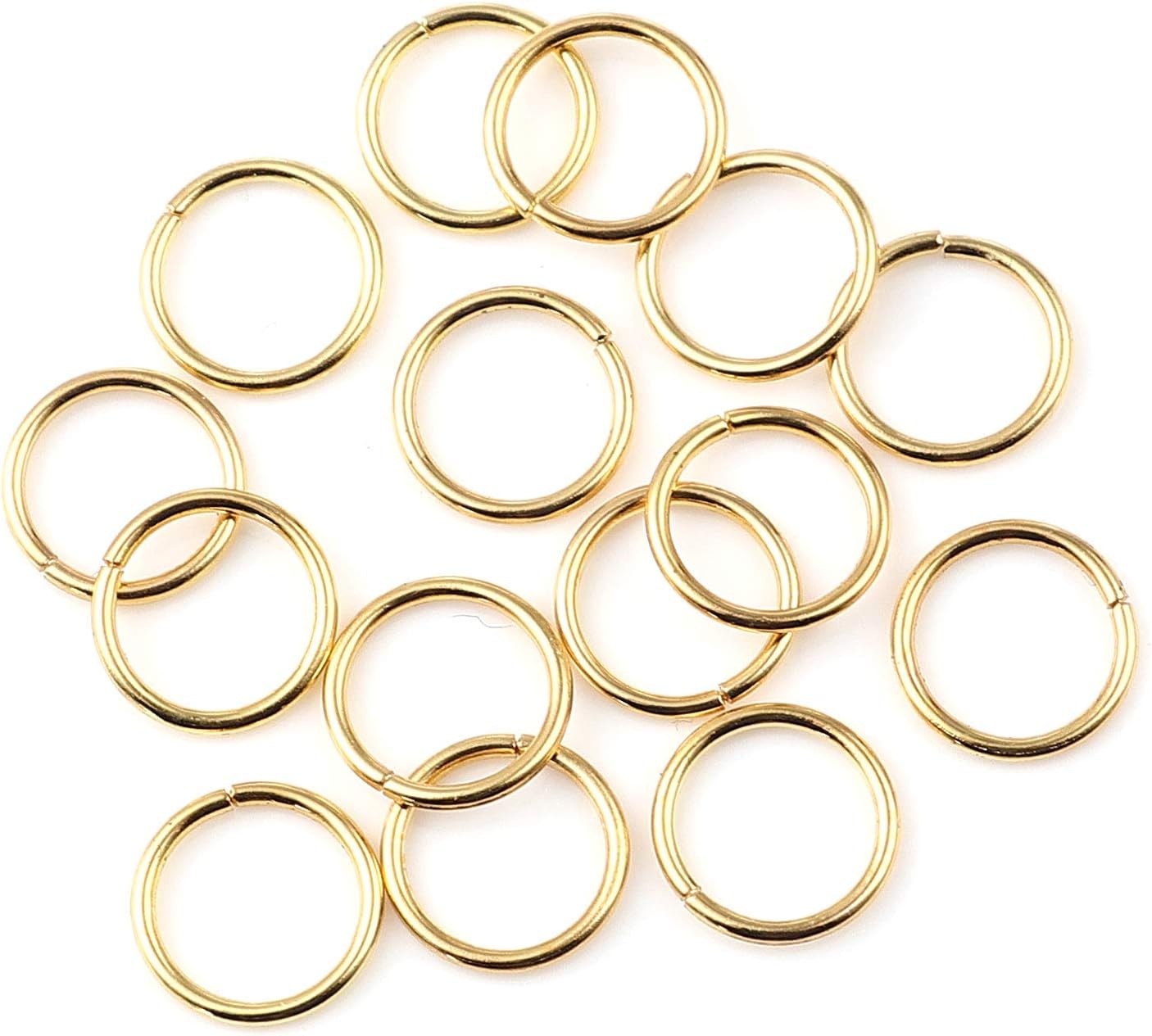 Amazon.com: PETKNOWS 60Pcs 6 Sizes Gold Metal O Rings Multi-Purpose ...