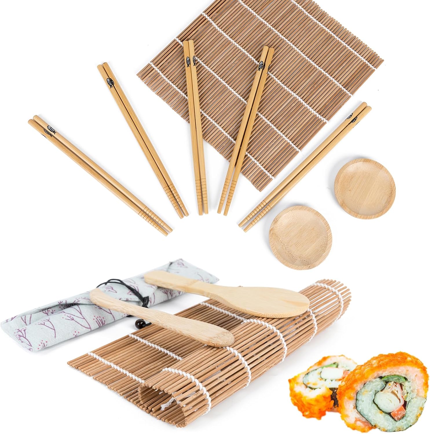 Amazon.com: Sushi Making Kit,11 Piece Premium Beginner Sushi Maker Set ...