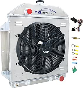 Amazon.com: EGINCOOLER 4 Row Core Aluminum Radiator For 1949-1953 Ford ...