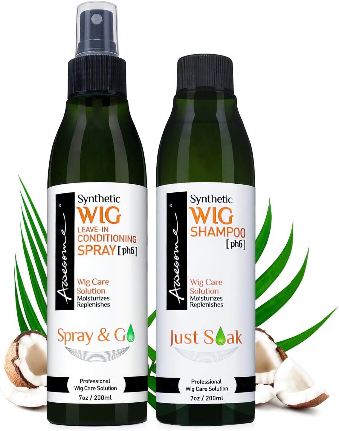 Amazon.com : Awesome Synthetic Wig Shampoo and Leave in Conditioner ...