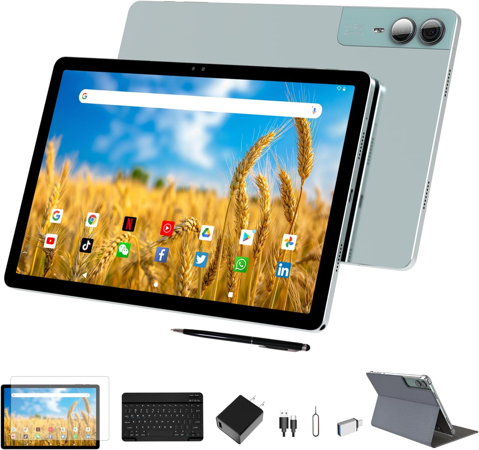 Amazon.com : YHWHHI Newest 11 Inch Android 14 Tablet 2000 * 1200 2K ...