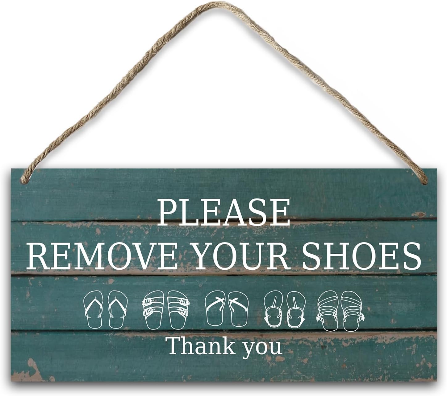 Amazon.com: No Shoes Sign for House Wood Hanging Plaque, Take Your ...