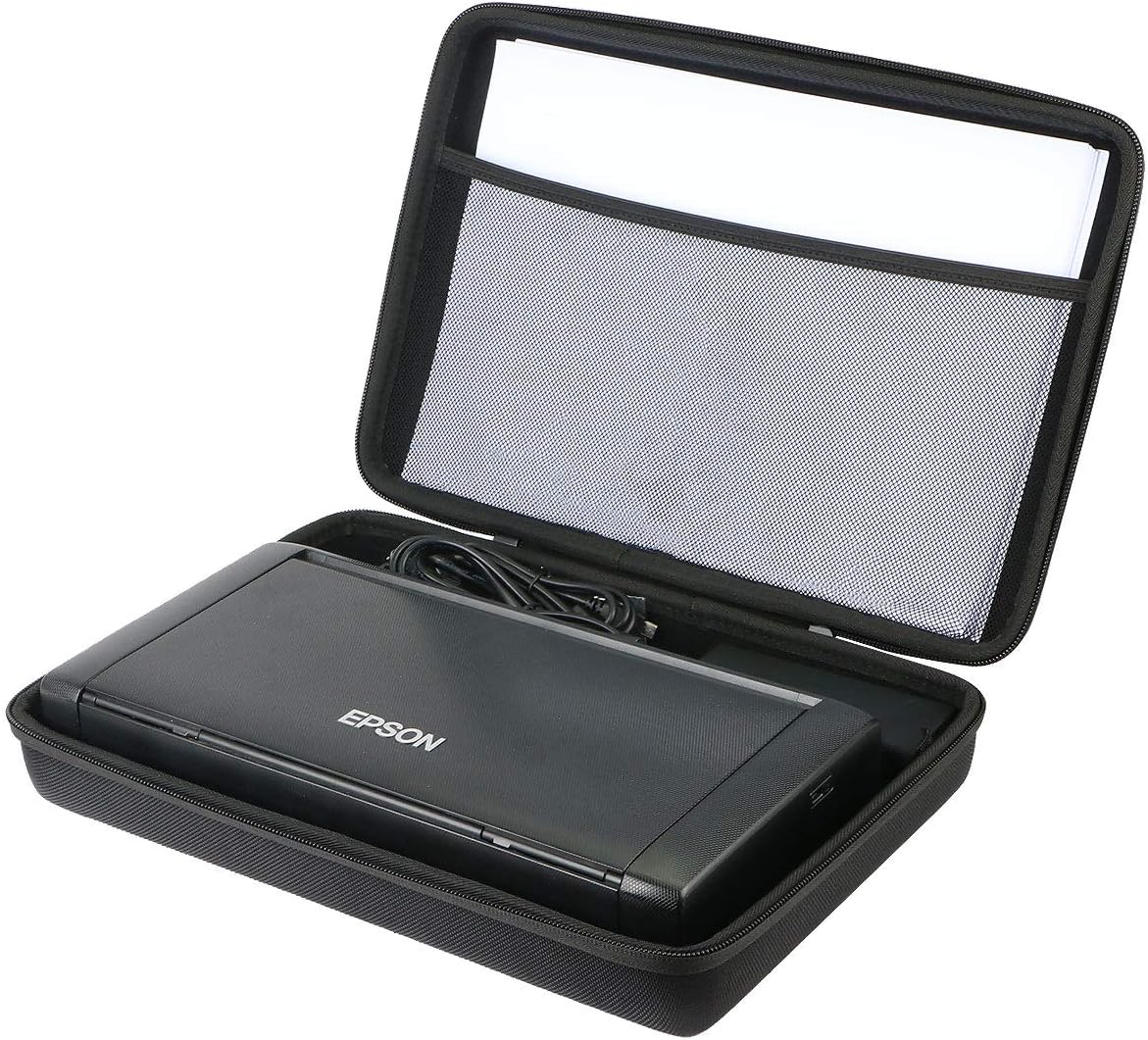 co2CREA Storage Travel Case for Epson WorkForce WF-110W Portable A4 ...