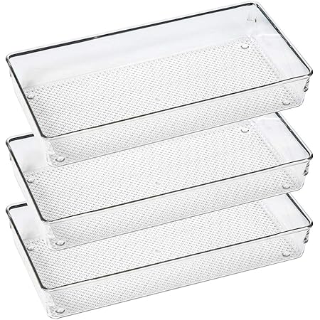Amazon.com: iDesign Linus BPA-Free Plastic Drawer Organizer - 6" x 12 ...