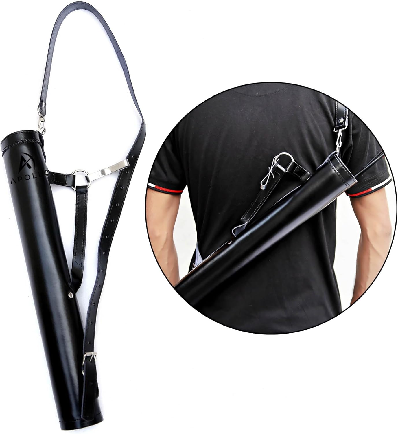 Amazon.com : Real Leather Archery Arrow Quiver Holder Adjustable Arrow ...