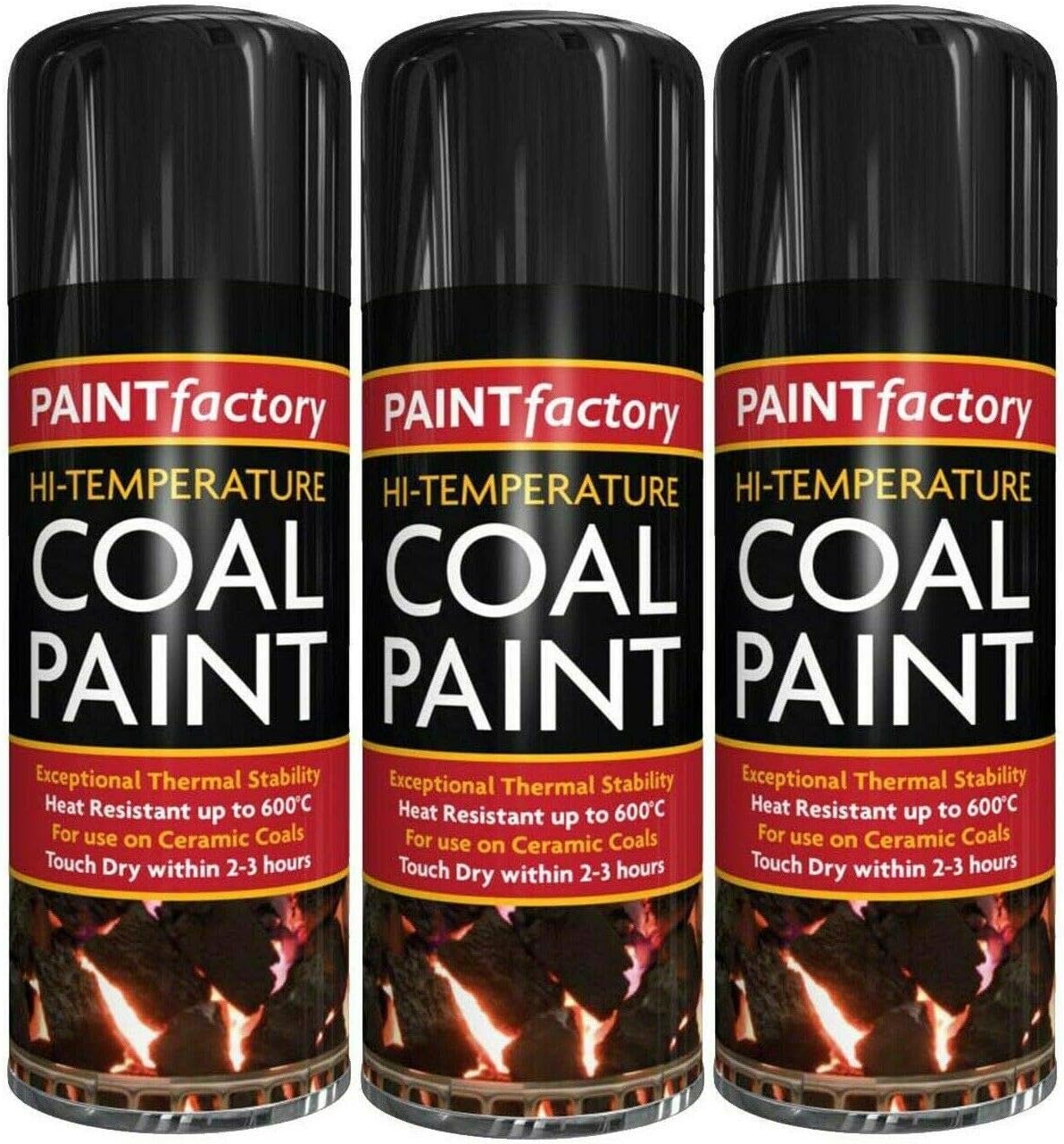 400ml Black Heat Resistant Paint 600°C Stove Paint Coal Paint ...