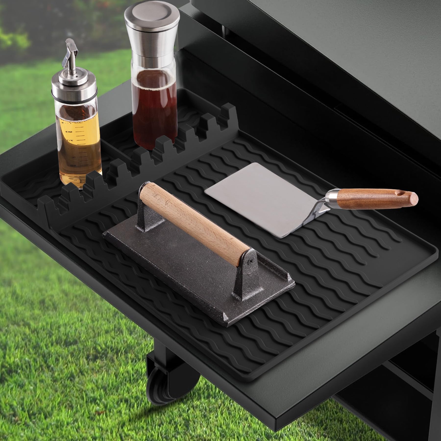 Amazon.com: Silicone Grill Mat Compatible with Blackstone, Silicone ...