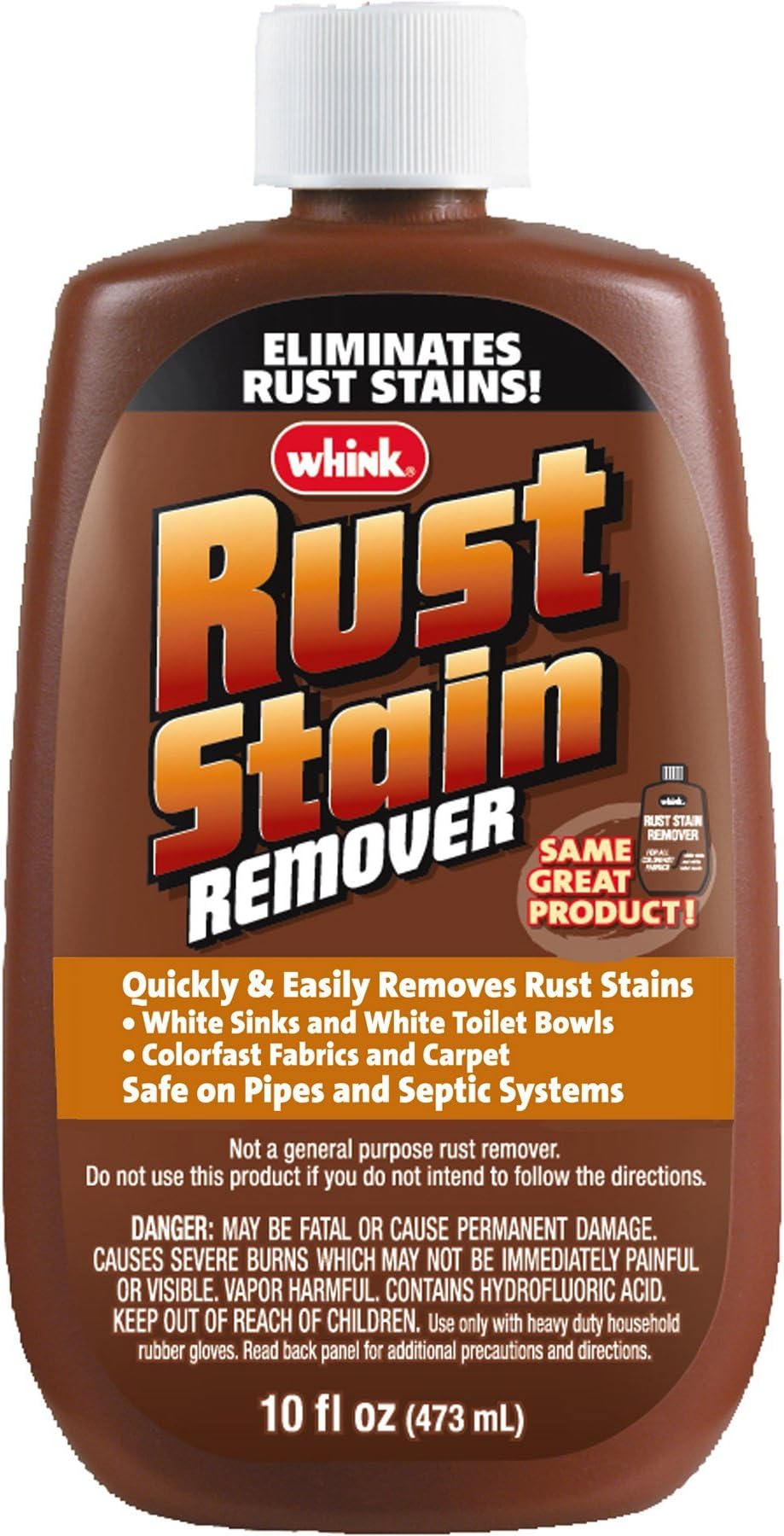 Amazon.com: Whink 1261 Liquid Rust Stain Remover, 6 Oz, 6 Fl Oz, white ...