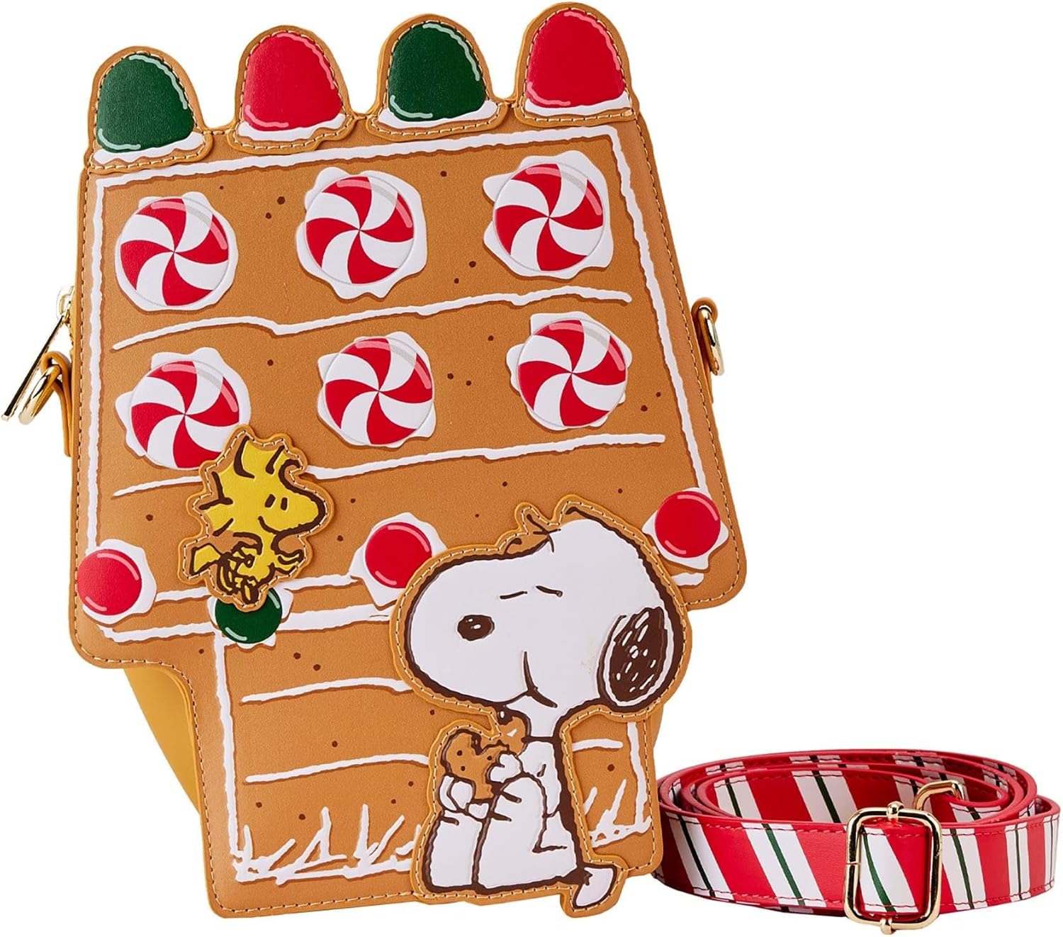 Peanuts Snoopy Gingerbread House Scented Crossbody Bag: Handbags ...