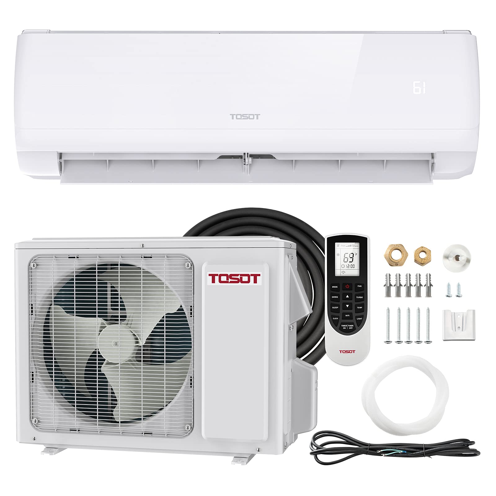 Buy TOSOT 9 000 BTU Ductless Mini Split Air Conditioner Pre Charged
