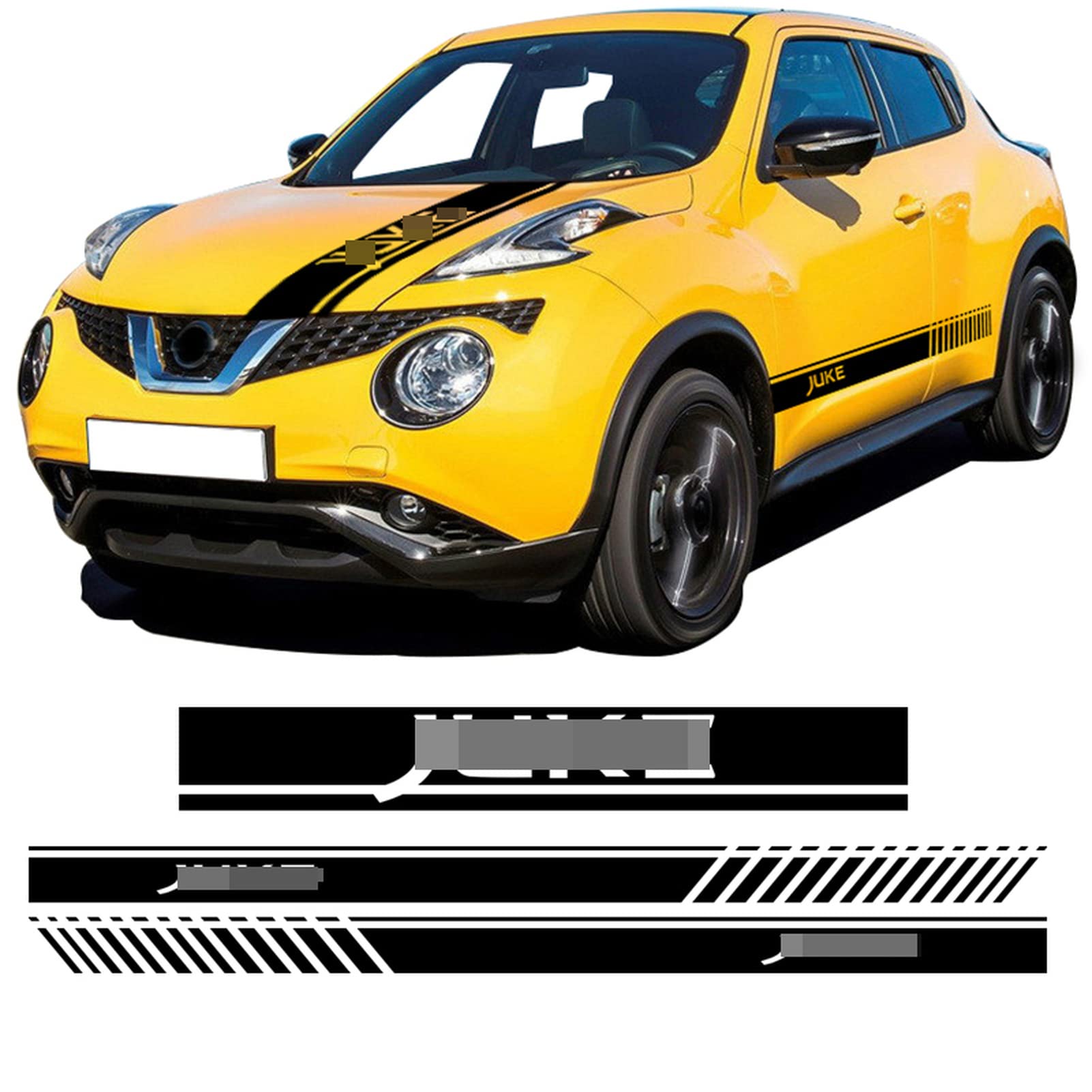 Car Side Skirt Stickers Stripe Decal Decals For Nissan Juke ...
