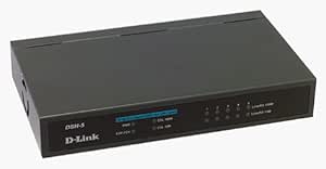 D-Link DSH-5 10/100 Dual Speed 5 Port SOHO Hub with Auto-Sensing Nway ...