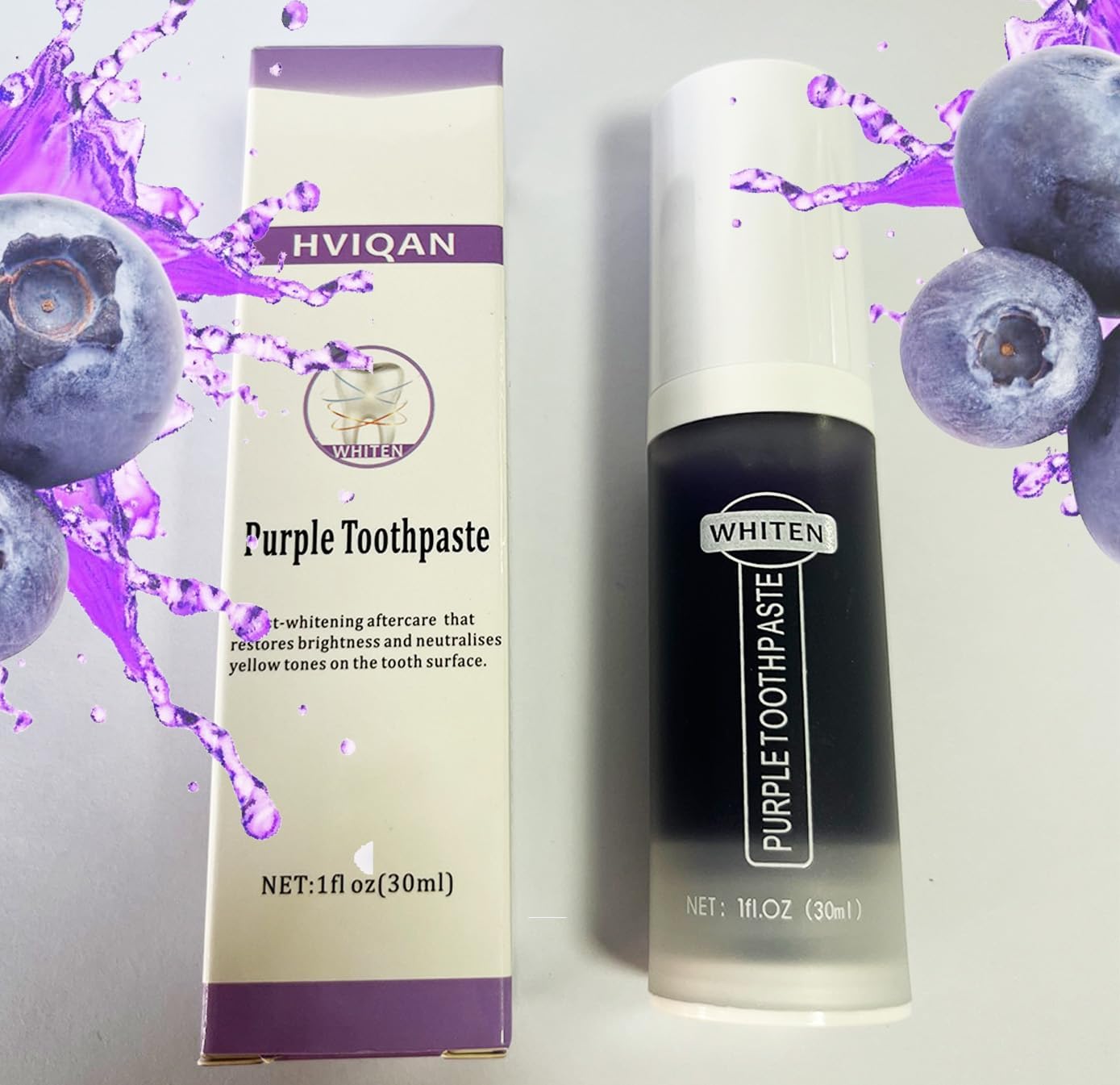 Amazon.com : Purple Toothpaste whitening for Teeth,Teeth Colour ...