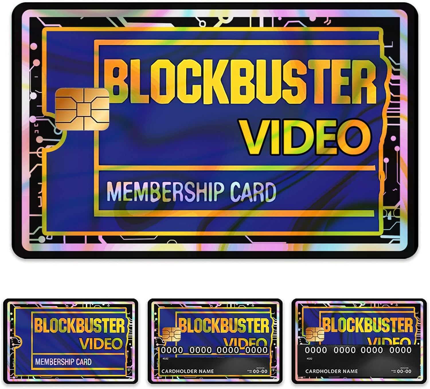 Amazon.com: KnowonK Blockbuster Credit Card Skins,Debit Card Stickers ...