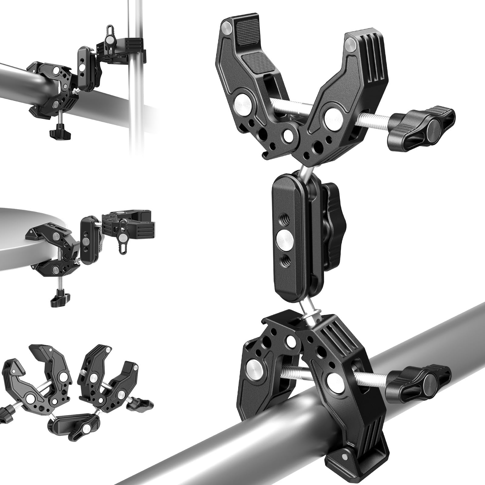 Amazon.com : NEEWER Double Super Clamp Camera Mount with Magic Arm ...