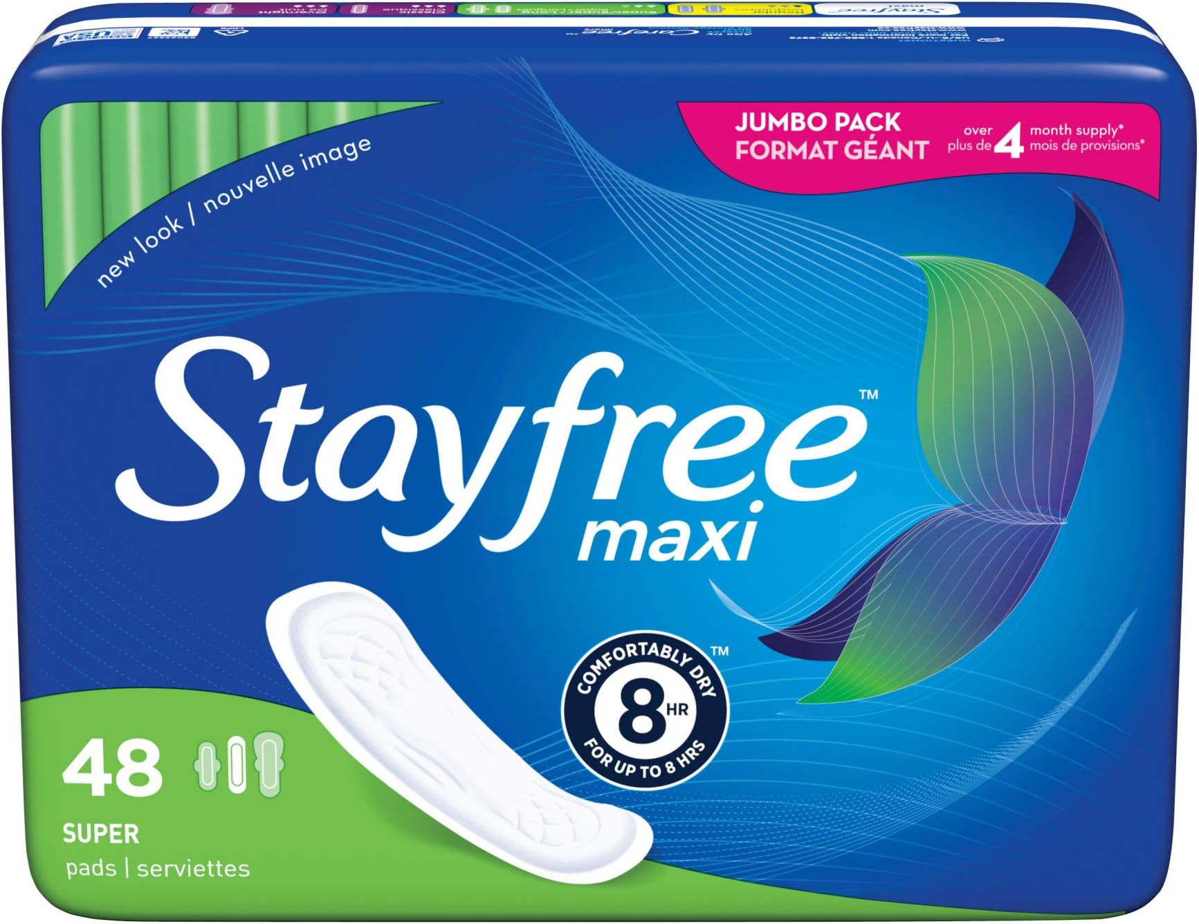 Amazon.com: Stayfree Maxi Super Long Wingless Reliable Protection and ...