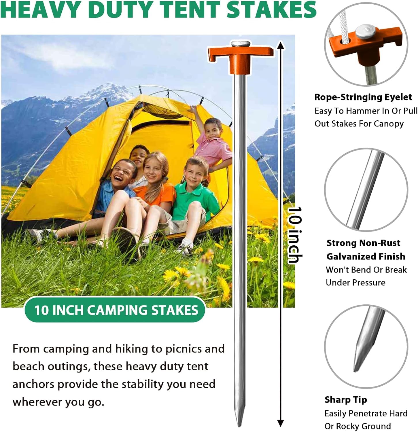 Snapklik.com : Eurmax USA Galvanized Non-Rust Camping Family Tent Pop ...