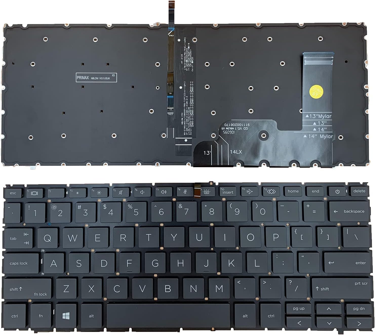 Siakoocty Computer Keyboards Laptop Replacement US Layout with Backlit ...