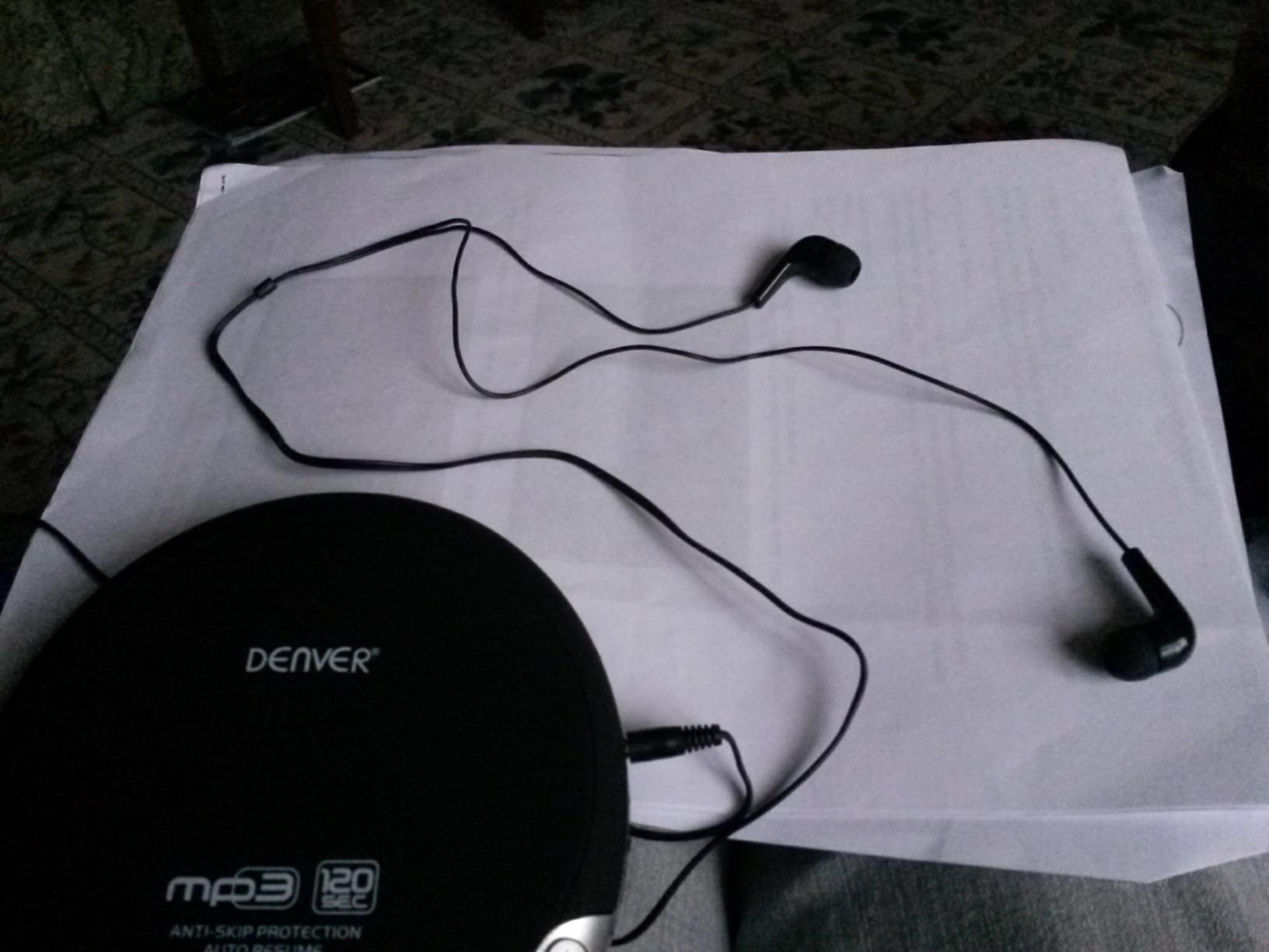 Denver DMP-391 Personal CD Player Discman With MP3 / Audio Book Support ...