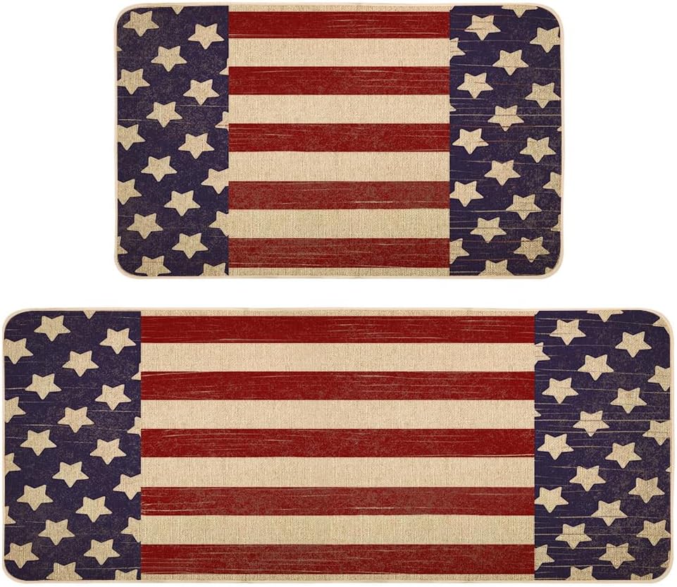 Amazon.com: Artoid Mode Wood American Flag Stars Eucalyptus Patriotic ...