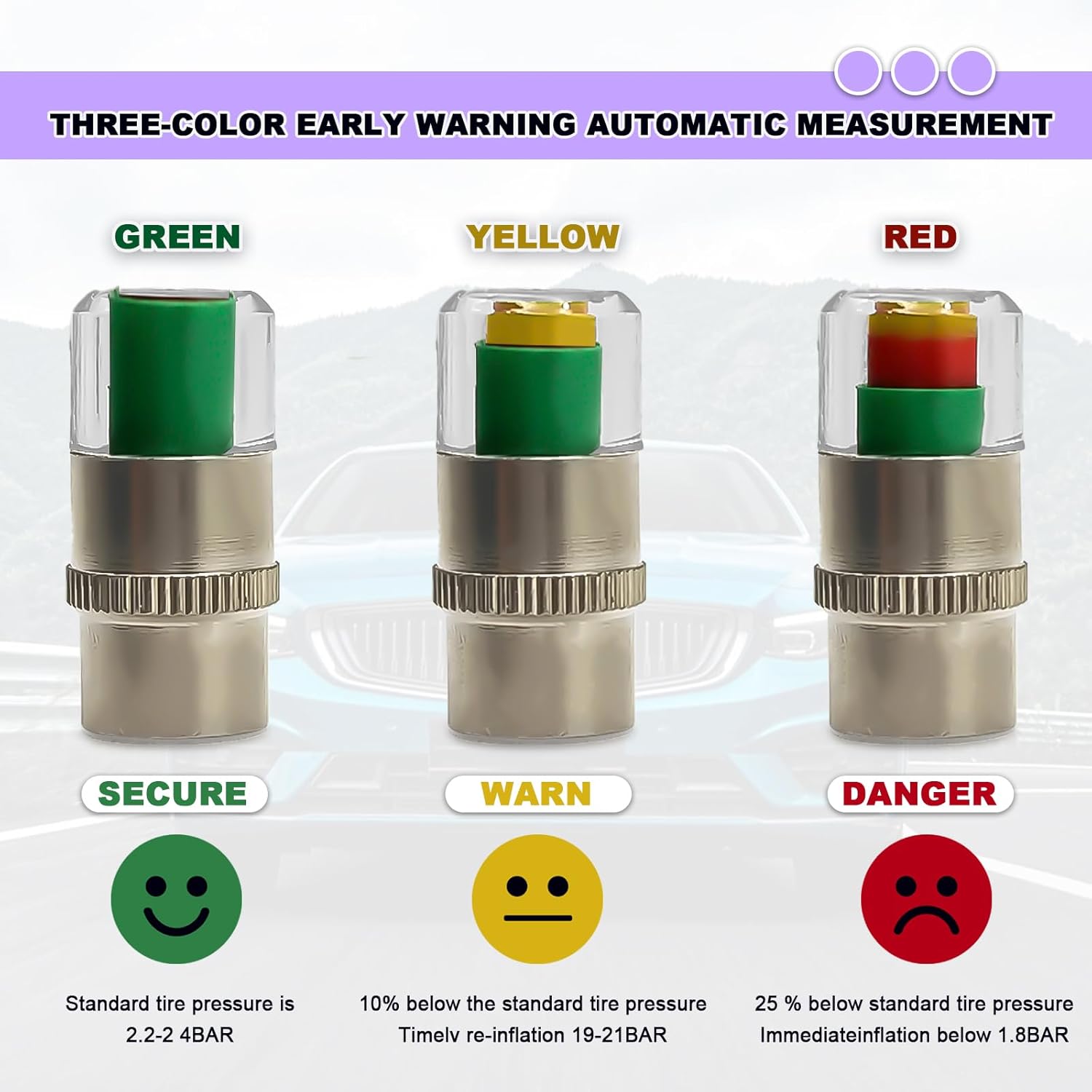 4pcs Universel De Voiture Tire Moniteur de Pression Maroc | Ubuy