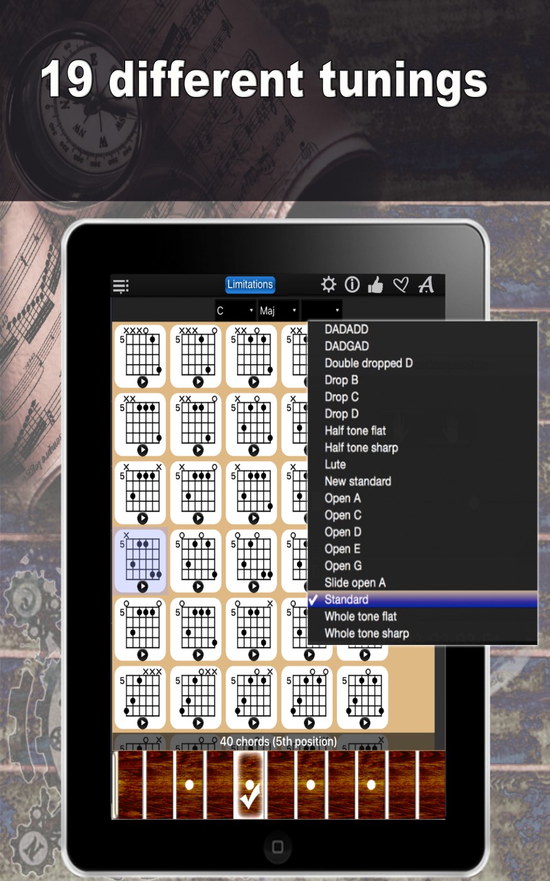 Guitar Chords Compass Lite - learn the chord charts & play them - App ...