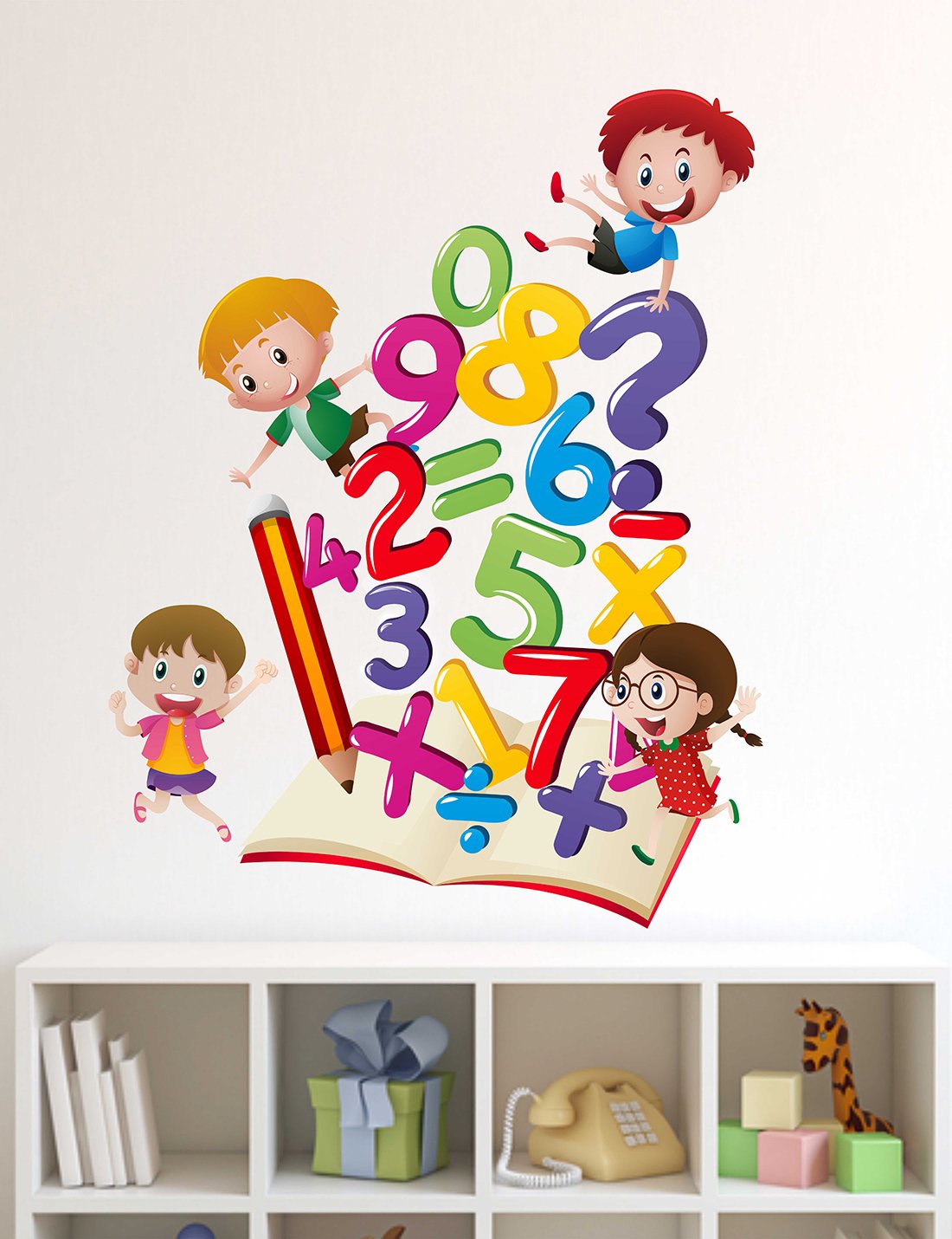 Tuffuk Maths | Wall Stickers | PVC Vinyl | Non-Reusable Sticker | Large ...