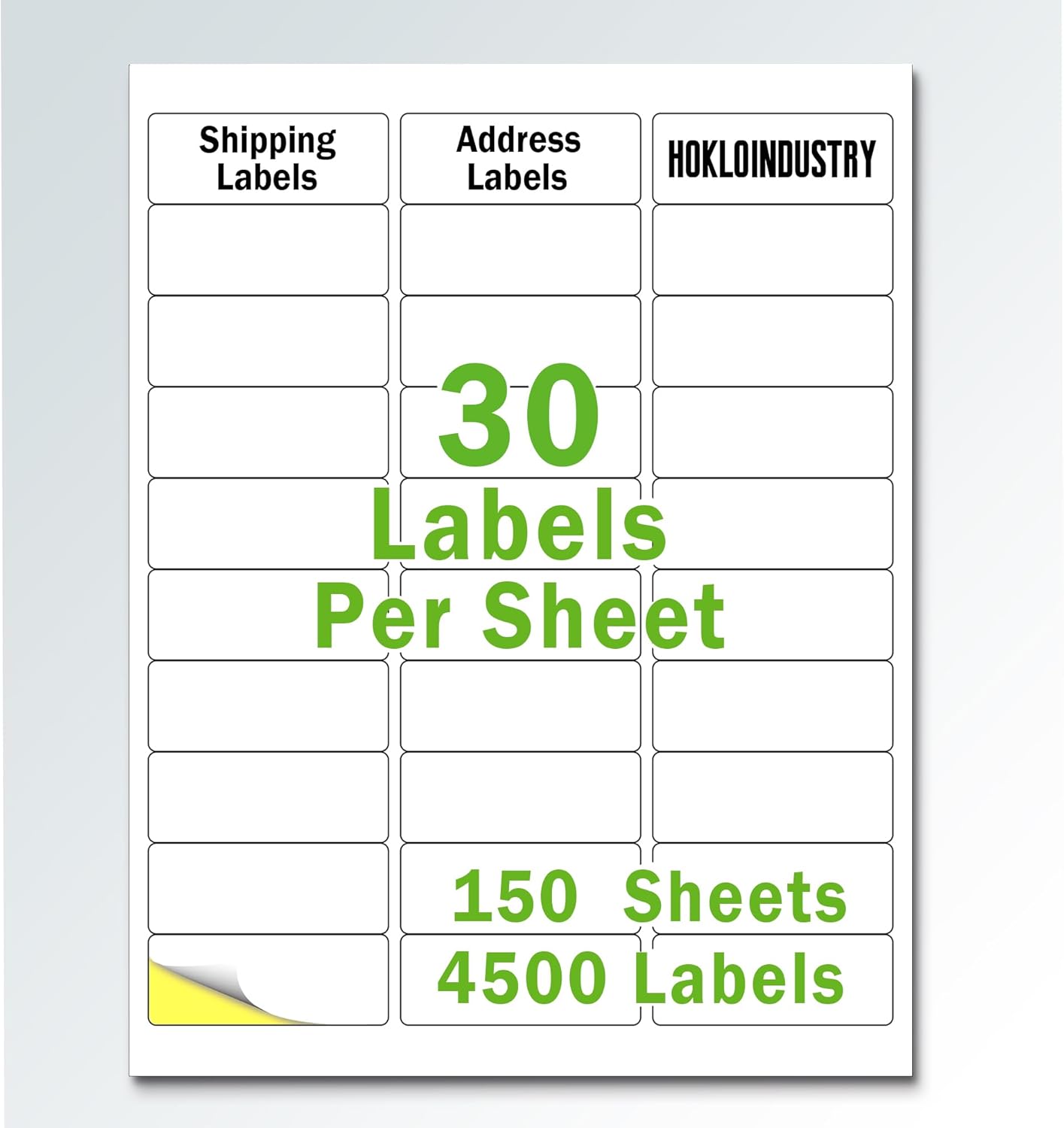 Amazon.com : HokLoindustry 1" x 2-5/8" Address Labels,Printable Mailing ...