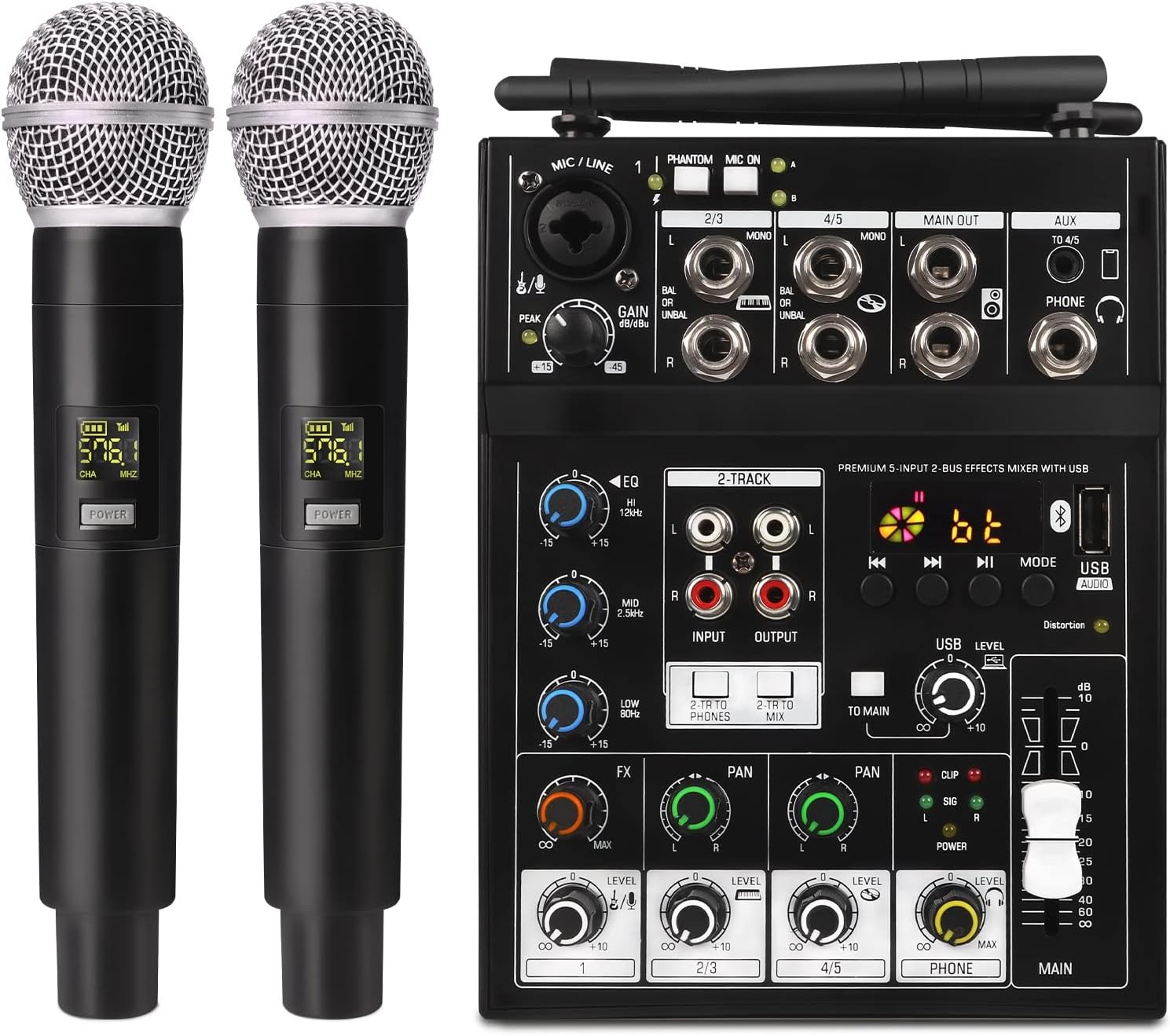 Amazon.com: Patioer 4 Channels Mini Audio Mixer Sound Board Bluetooth ...