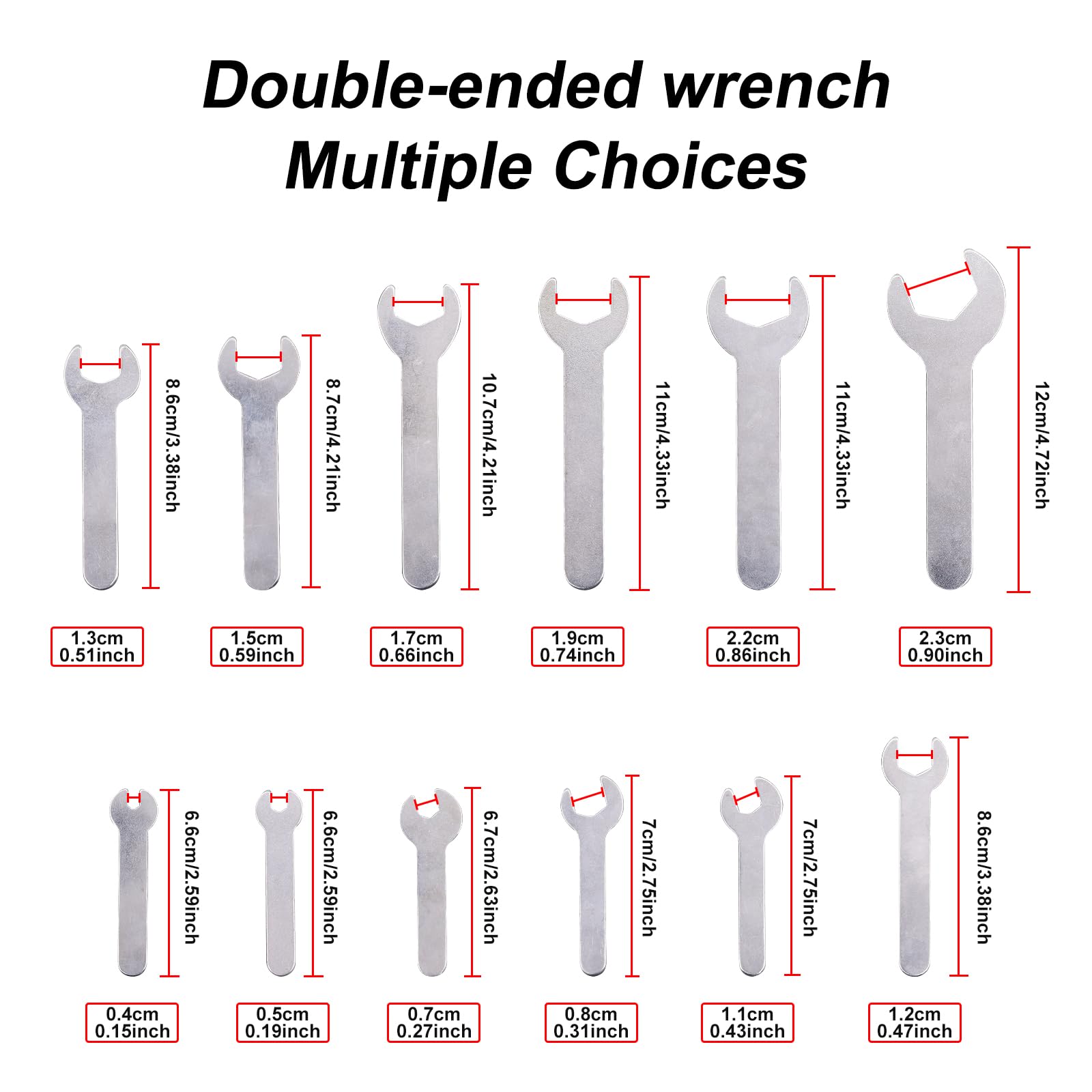 Xuzimaoyi Wrench Set Single Mouth, Spanner Single End Spanner Set, U ...