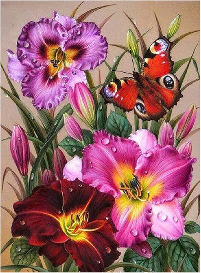 Diamond Painting Kits Diamant Painting Fleurs Painting Diamant Peinture ...