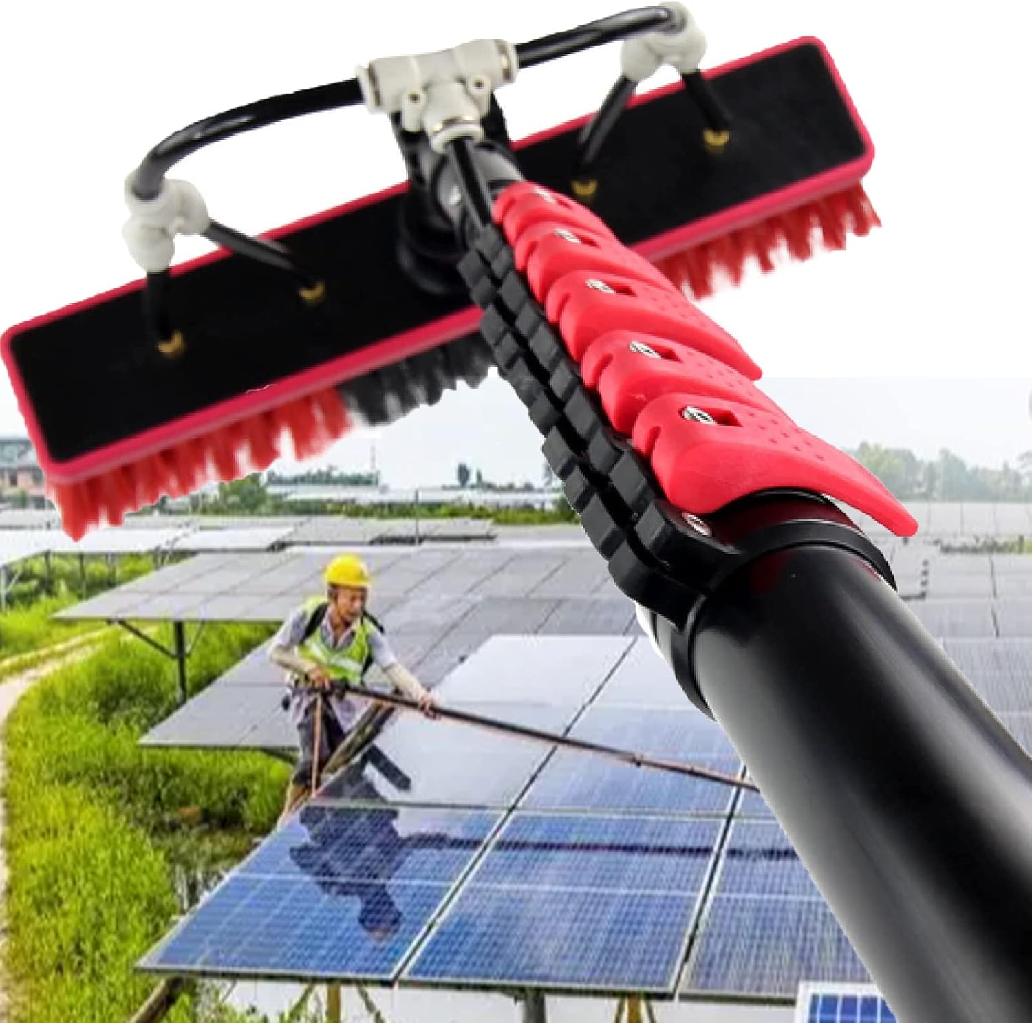 Amazon.com: Photovoltaic Solar Panels and Window Cleaning Pole, Washing ...