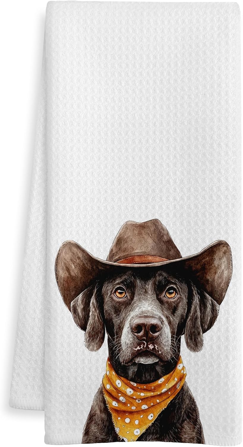 Amazon.com: WOTYPU German Shorthaired Pointer Gifts Kitchen Towels, GSP ...