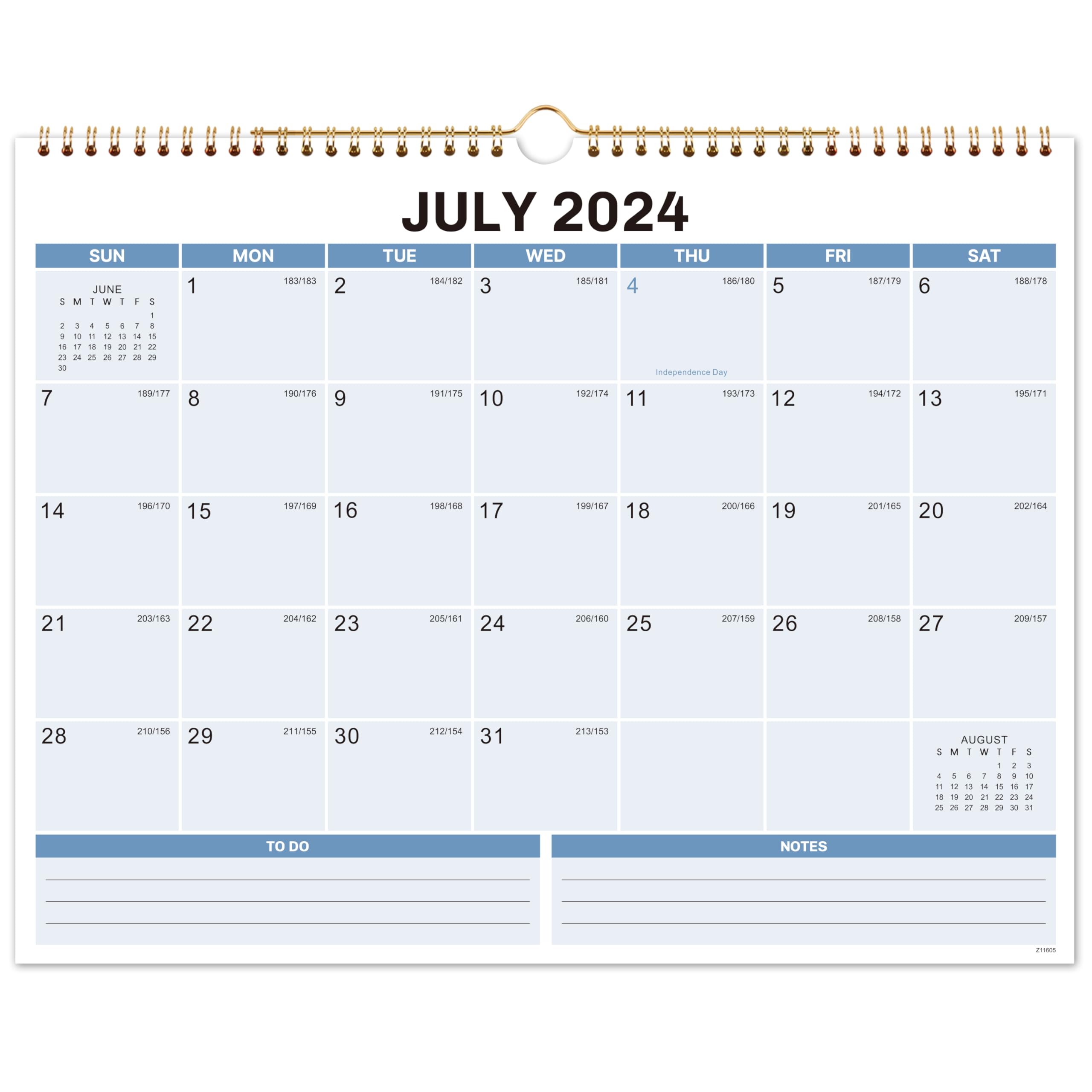 Buy 2024-2025 Wall - 2024-2025, 14.6" x 11.5", 18 Months Wall 2024-2025 ...
