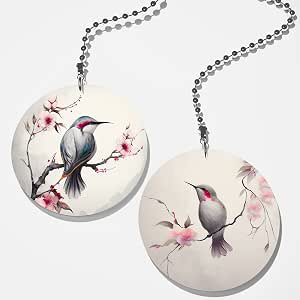 Amazon.com: Gotham Decor Set of 2 Coordinating Elegant Hummingbird Fan ...