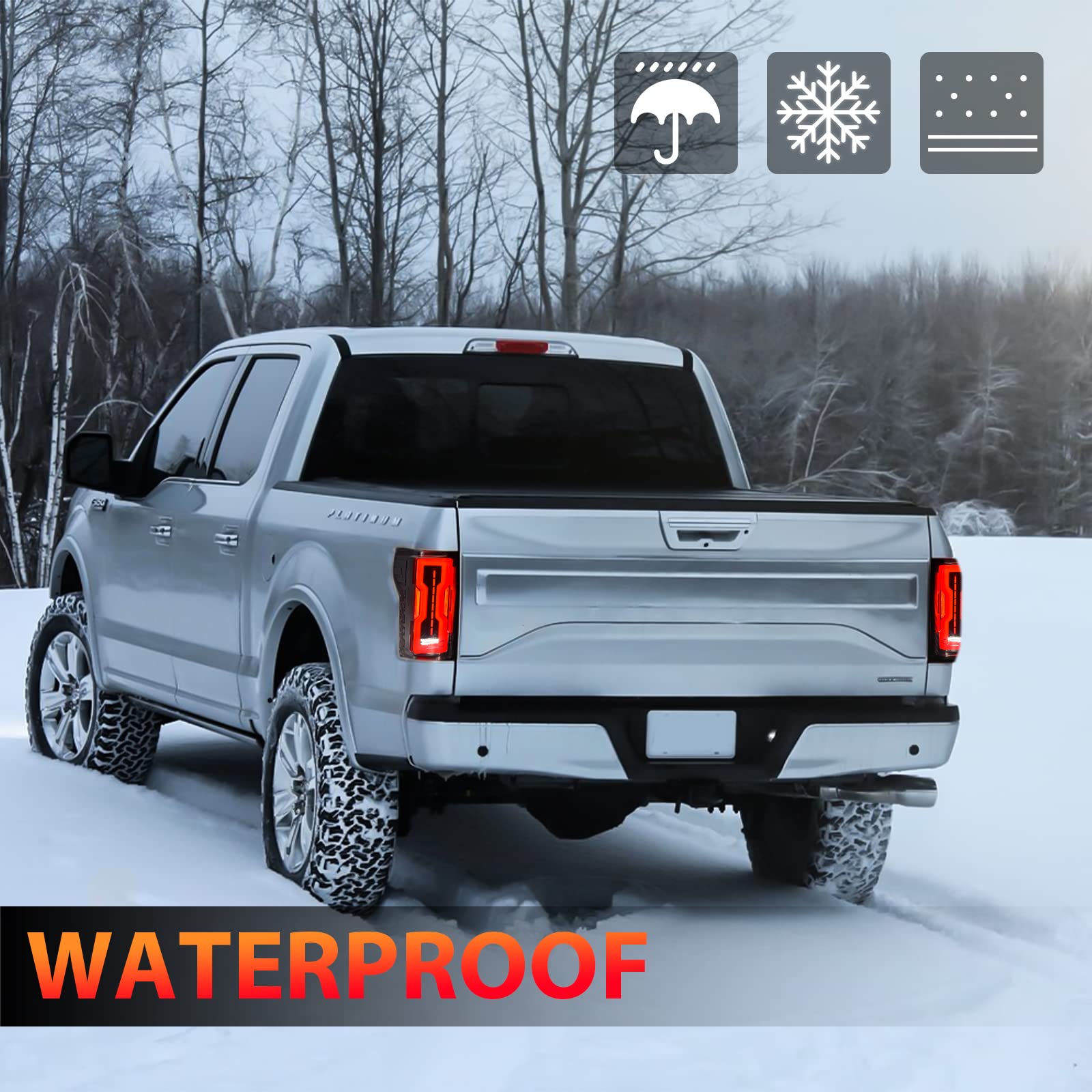 Full LED Tail Lights For F150 2020 2015 2016 2017 2018 2019 Truck w/Red ...