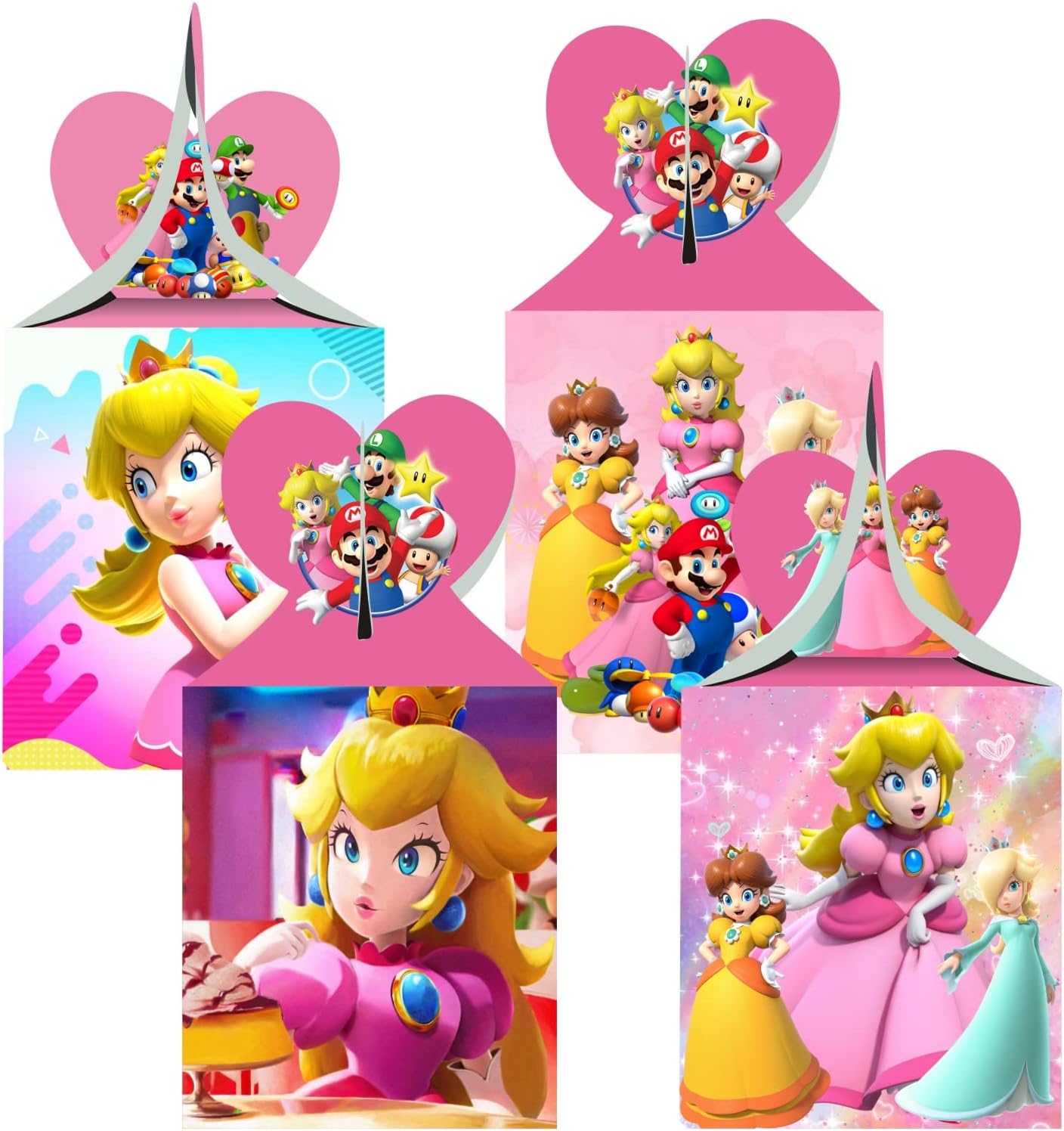 Amazon.com: 120pcs Princess Peach Stickers, Princess Peach Birthday ...