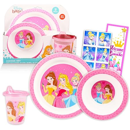Amazon.com: Classic Disney Minnie Mouse Dinnerware Set - Bundle with ...