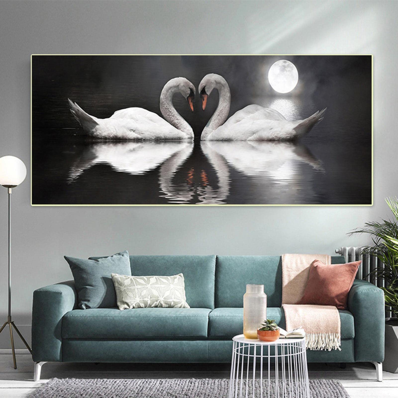 Abstract Swan Painting