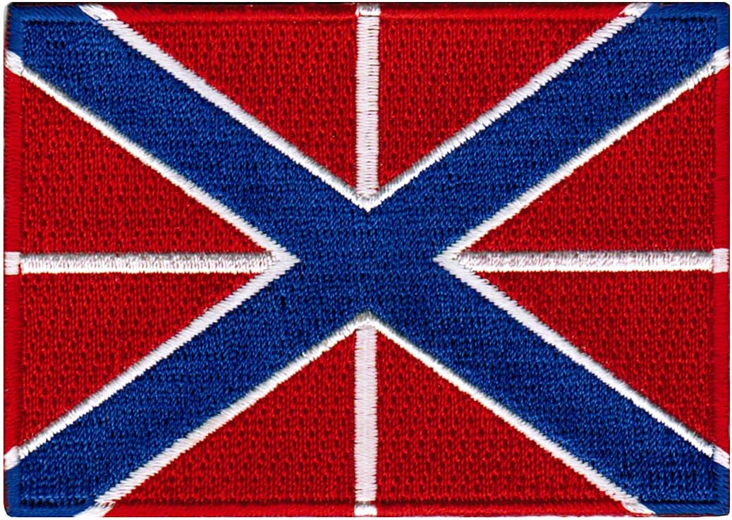 Amazon.com: Russian Navy Jack Patch Russia Military Flag Embroidered ...