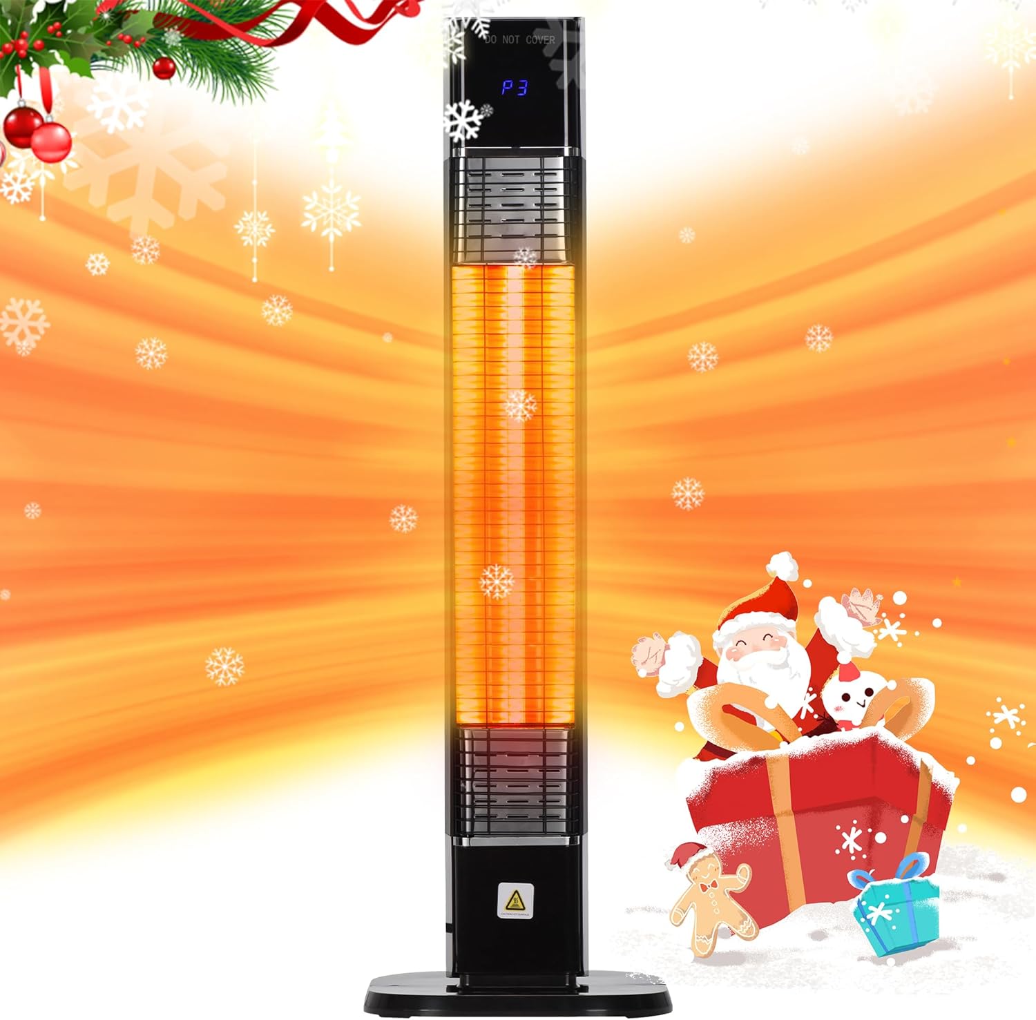 Amazon.com: AKIRES Indoor Outdoor Patio Heater,1500W Electric Infrared ...
