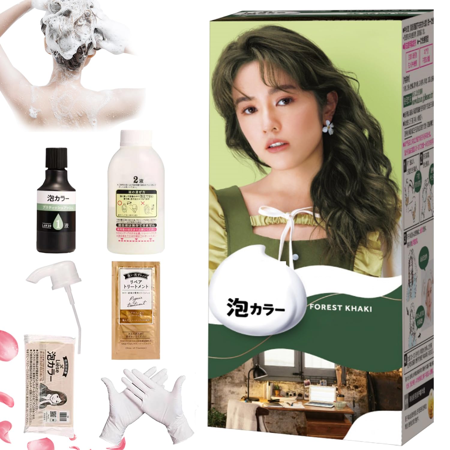 Amazon.com : Liese Bubble Hair Color, Liese Hair Dye, Kao Liese Bubble Hair Color, Liese Hair ...