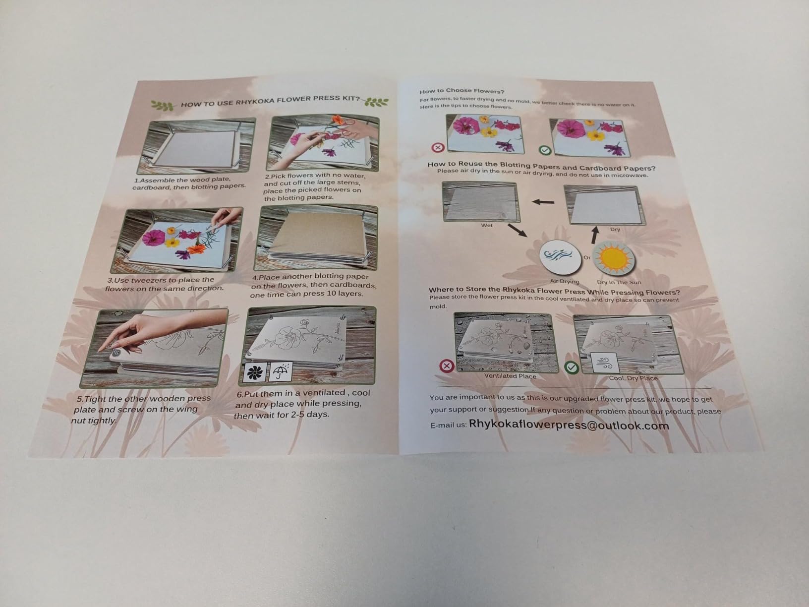 Professional Flower Press, 8 Layers 6.3x8.3 inch (16x21cm) Flower Press ...