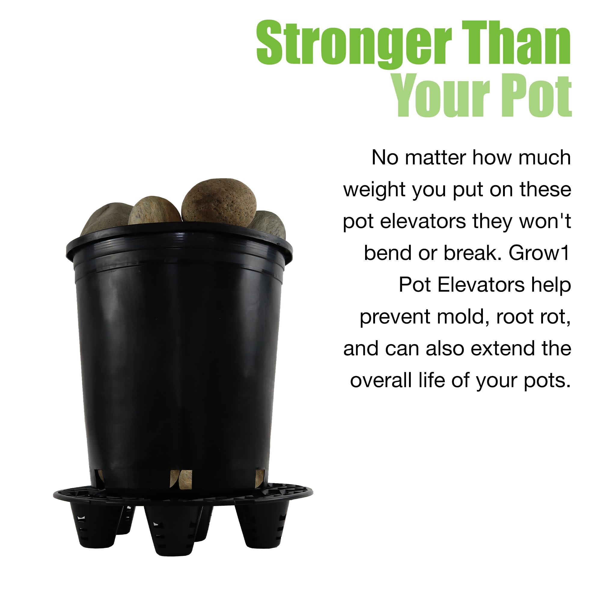 Snapklik.com : Grow1 13-Inch Pot Elevators For Plants