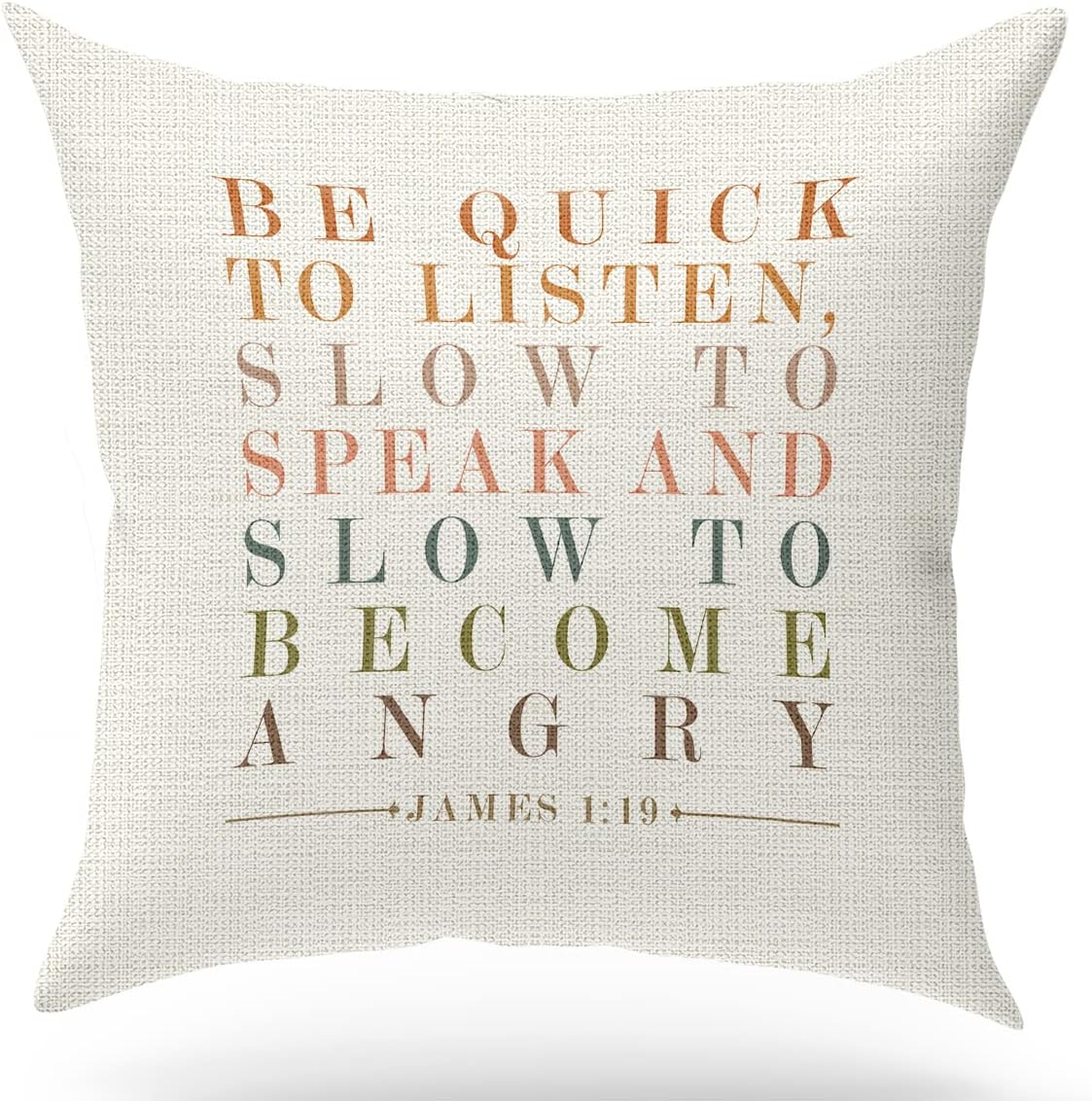 Amazon.com: KongMoTree Bible Verse Throw Pillow Cover Cushion Case ...