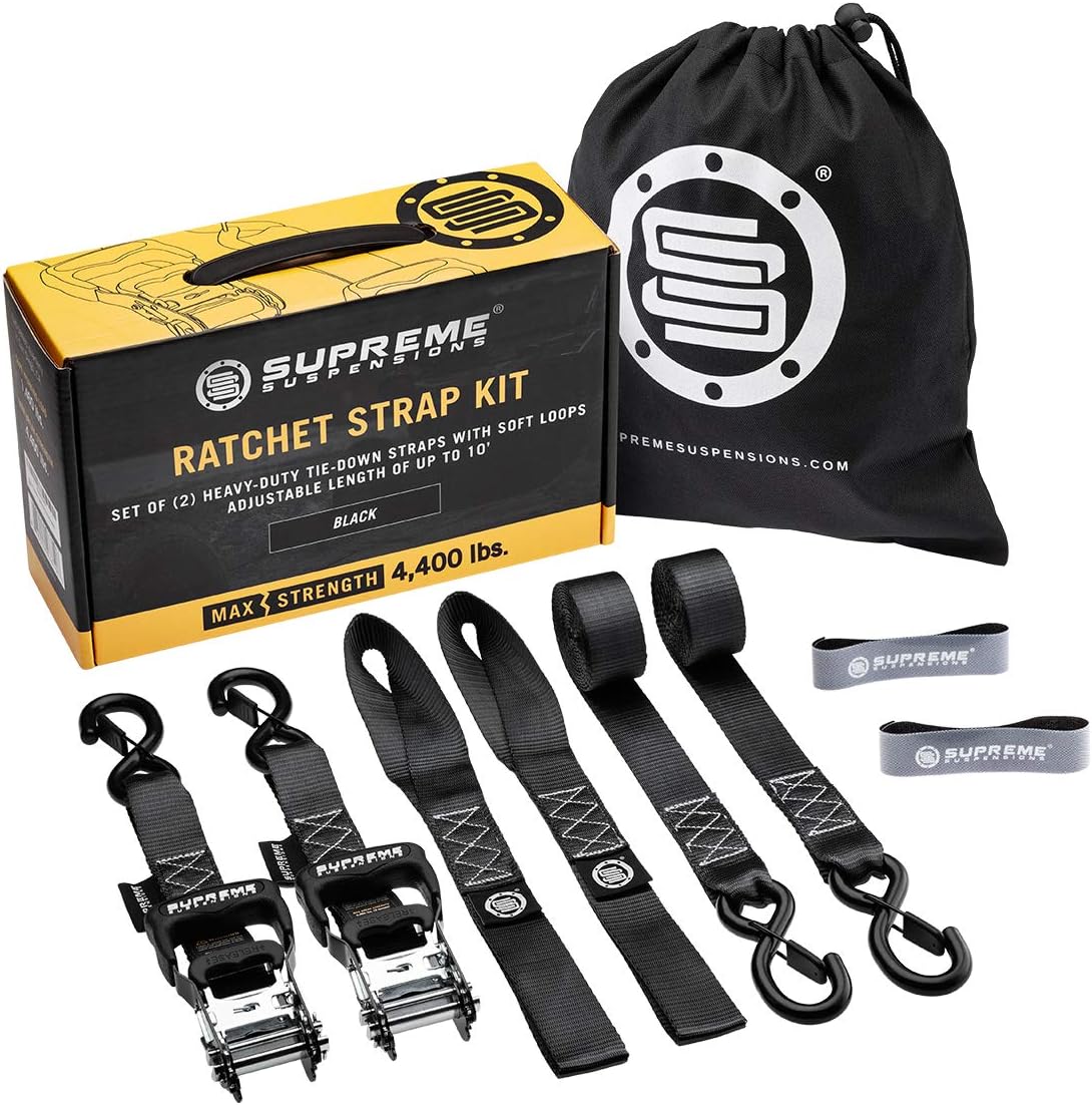 Amazon.com: Supreme Suspensions Ratchet Strap Kit - Pack of (2) Heavy ...