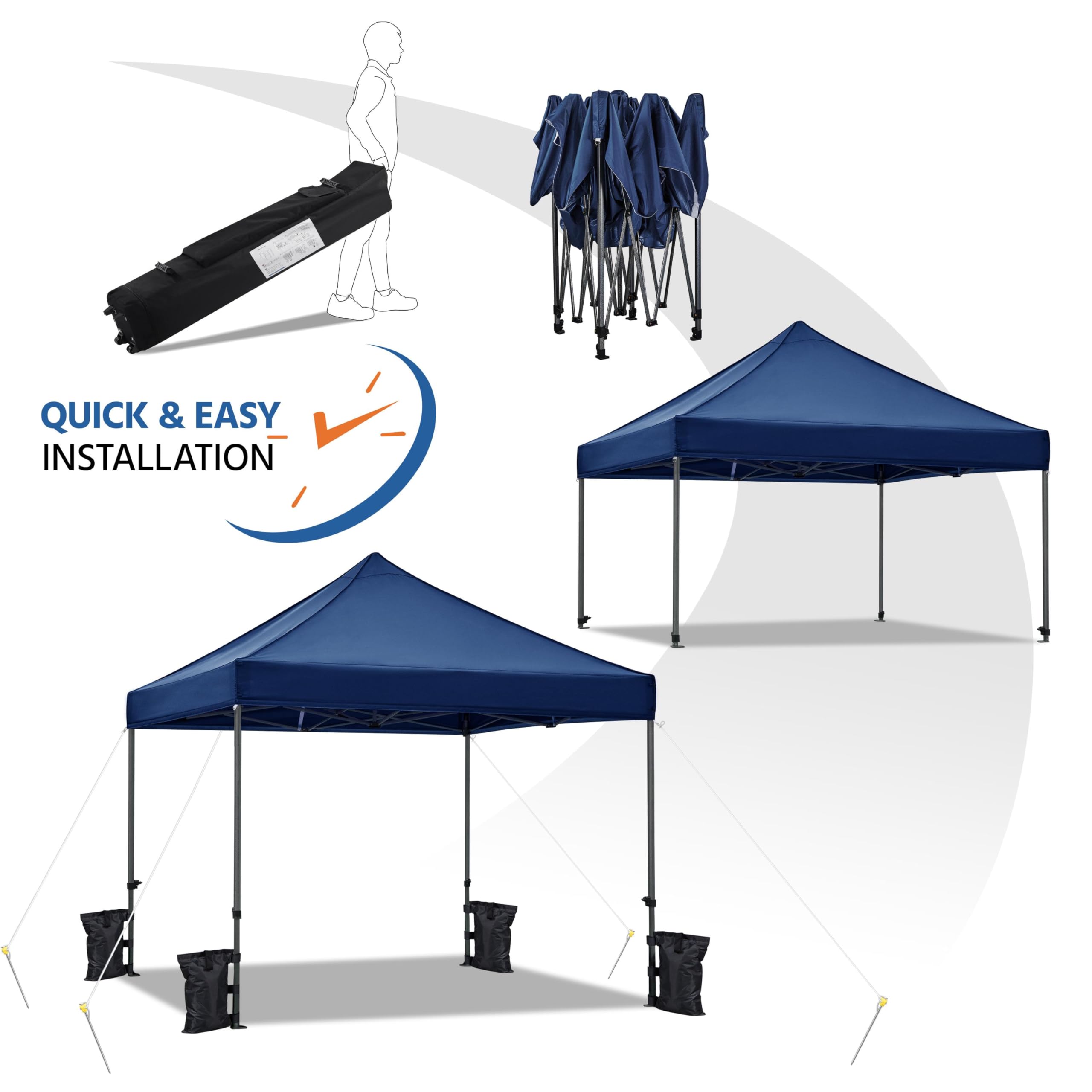 Snapklik.com : Yaheetech Canopy Tent, Commercial Instant Heavy Duty ...